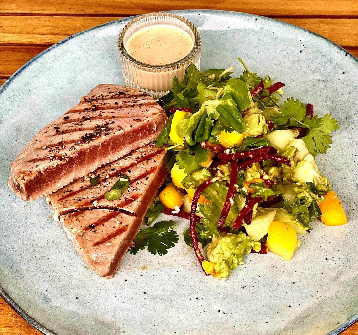 Recept På Grillad Tonfisk Med Mangosallad Och Japansk Majonnäs